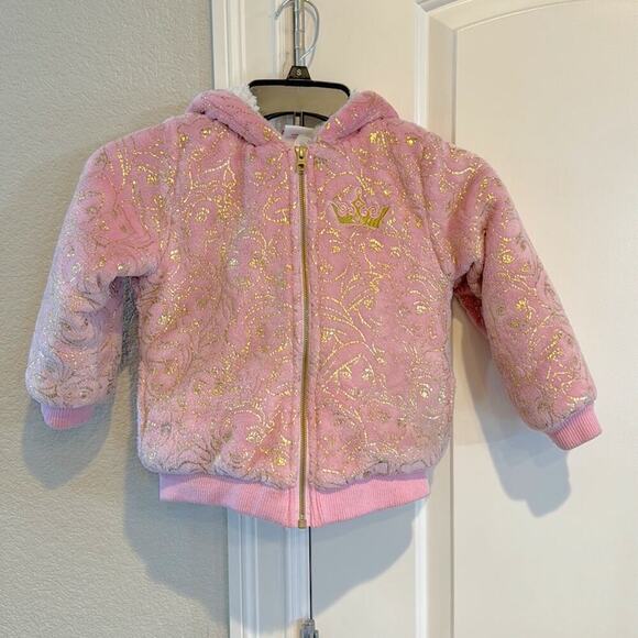 Disney | Jackets & Coats | Disney Princess Light Pink Soft Hoodie ...